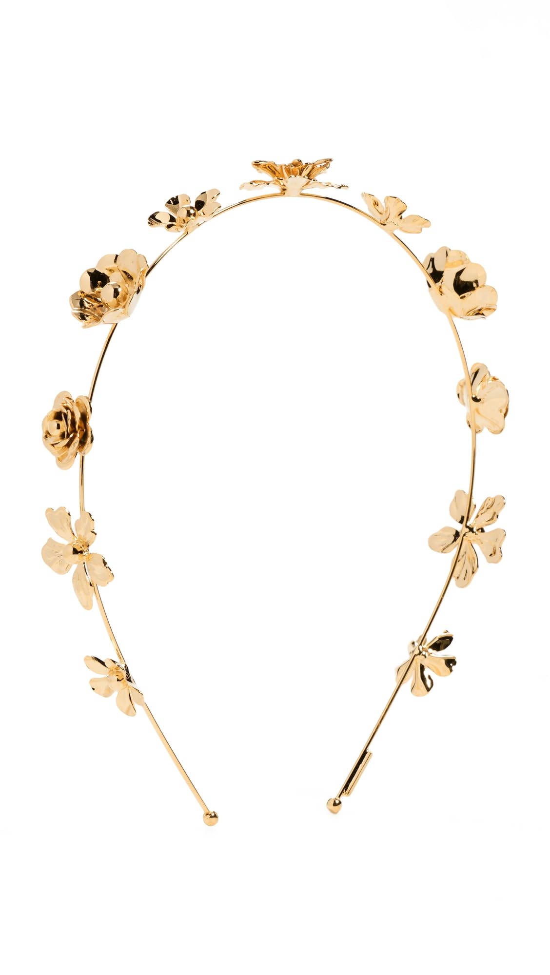 LELET NY Women's Penelope Floral Headband, Gold, One Size