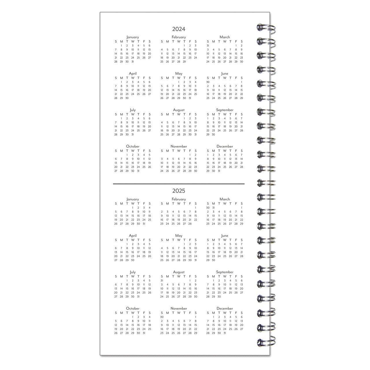 FranklinCovey - Compass Weekly Wire-Bound Planner (Pocket Slim, Jan 2024 - Dec 2024)