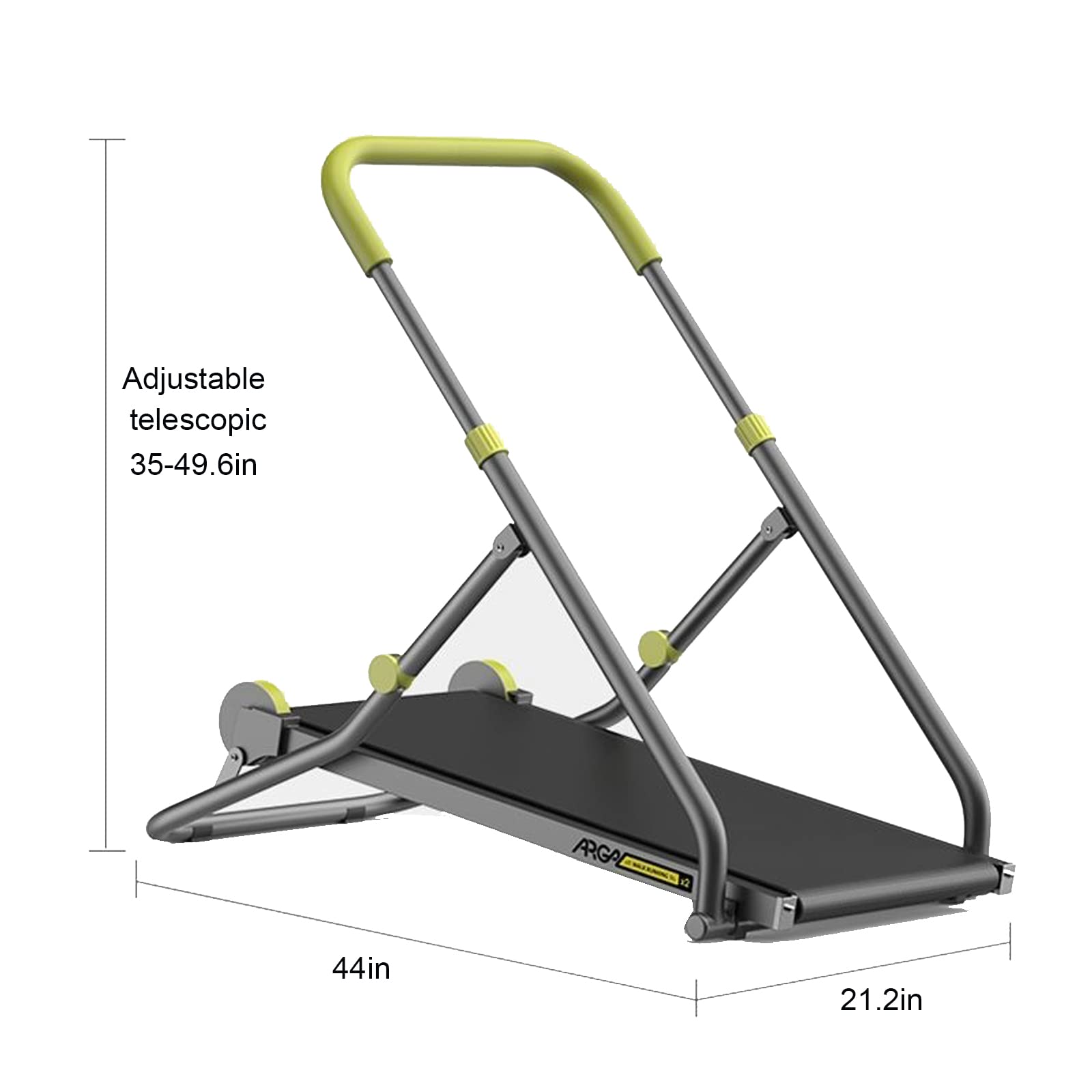 Multifunctional Mechanical Treadmill, Portable Walking Jogging Machine Flat Slim Treadmill, Installation-Free, Jogging Running Machine for Home/Office (Style9)