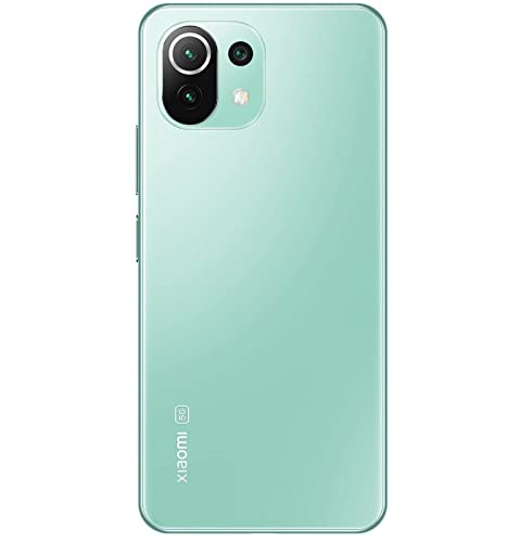 Xiaomi Mi 11 Lite 5G + 4G LTE Volte Global Unlocked GSM 128GB + 6GB 64MP Triple Camera Worldwide GSM (Mint Green)
