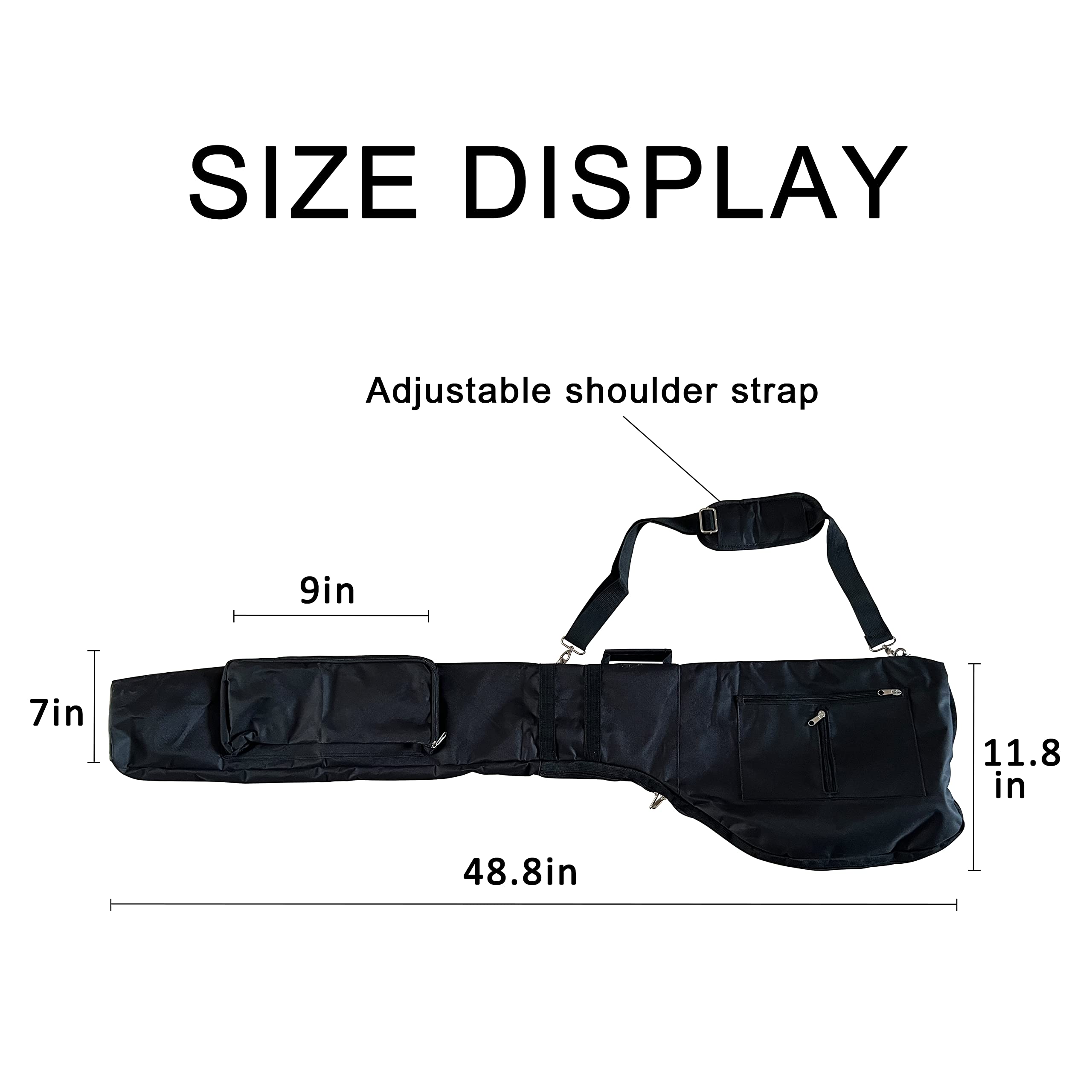 Golf Lightweight Carry Bag Foldable Sunday Bag Small Travel Bag for Driving Range, Practice Thick and Tough Clubs Case Multi Colors Golf Carry Bag 8-10 Golf Clubs Golf Case with Waterproof Strap