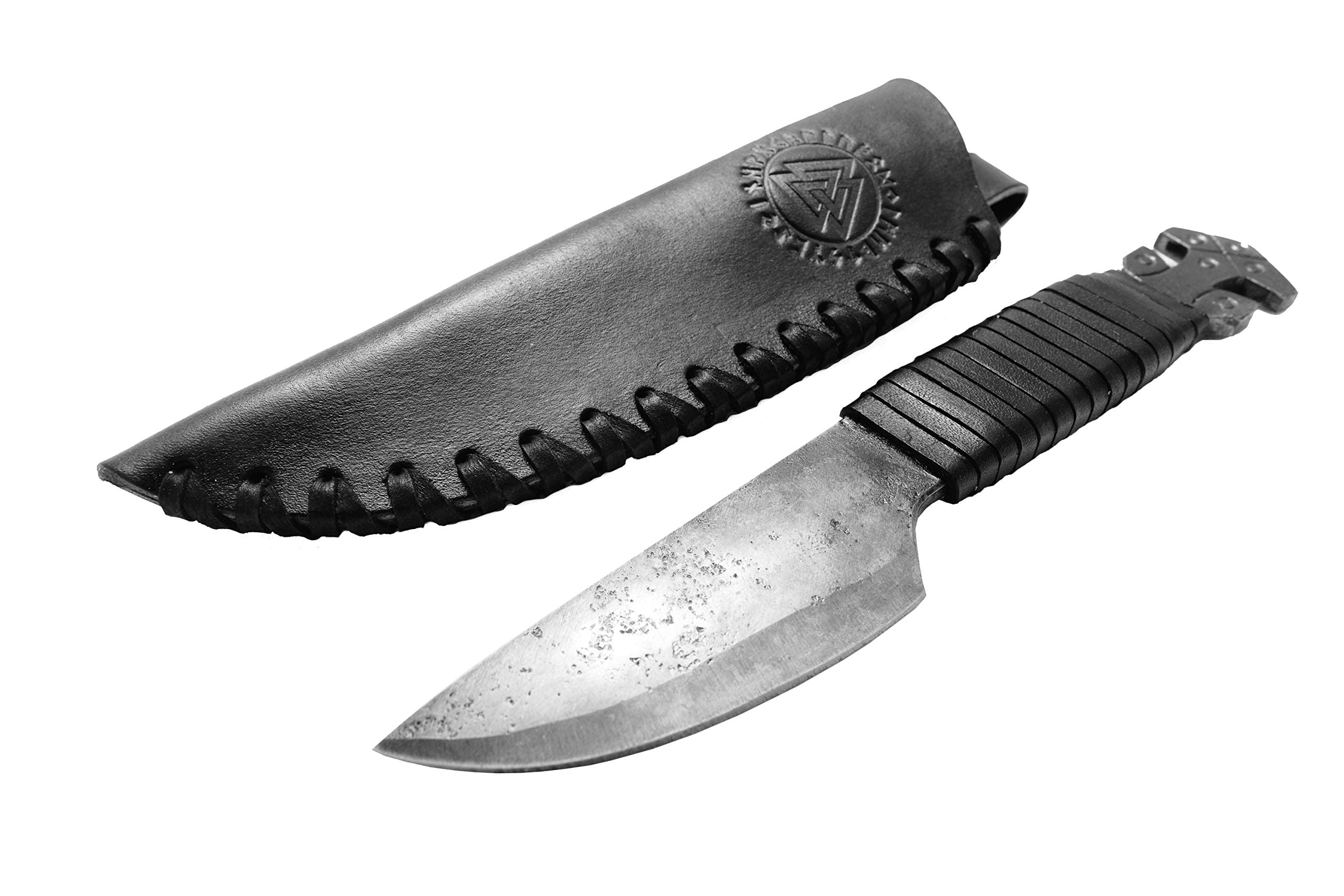 Toferner Viking Knife Thor 2, Norse Hand Forged Knife with Genuine Leather Case, Hardened Blade, Nordic Knife, Original Gift Idea for Men