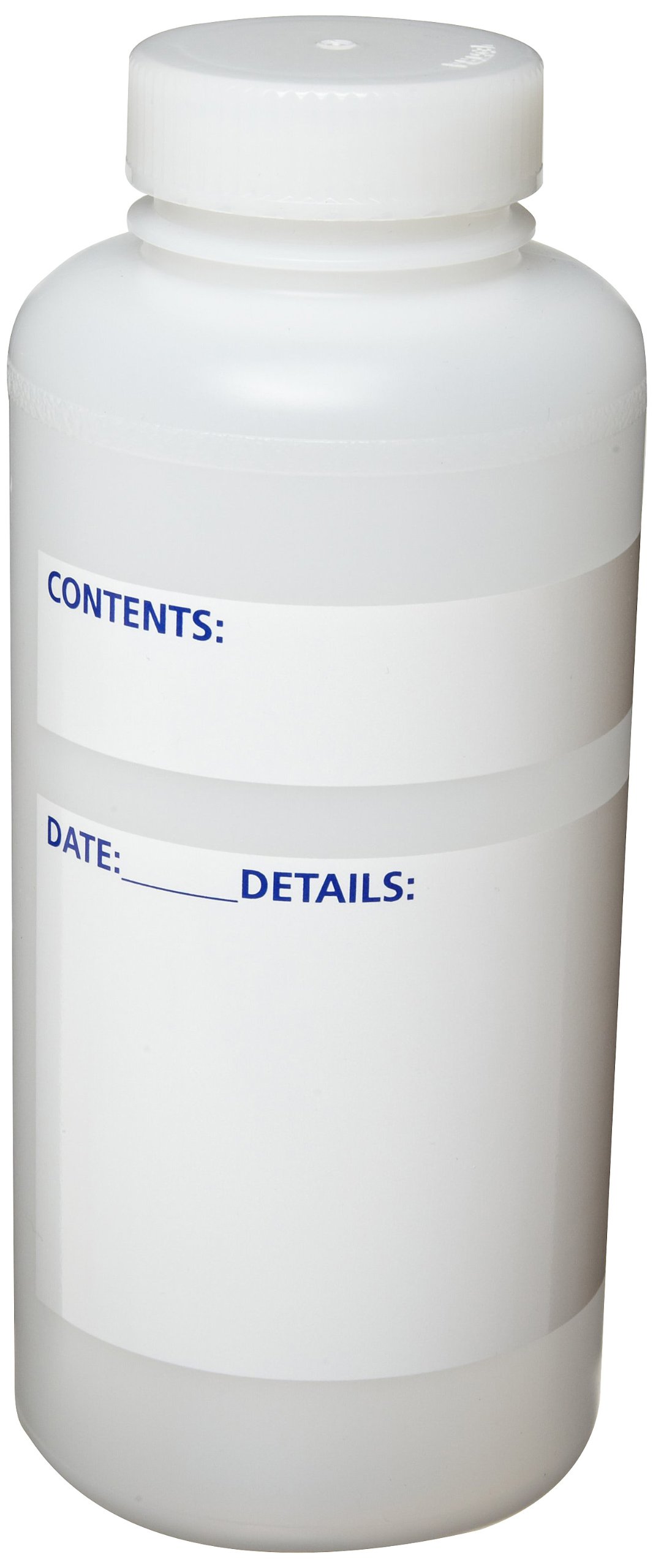 SP Bel-Art Write-On 1000ml (32oz) Polyethylene Bottles; Polypropylene Cap, 53mm Closure (Pack of 6) (F10662-1000)