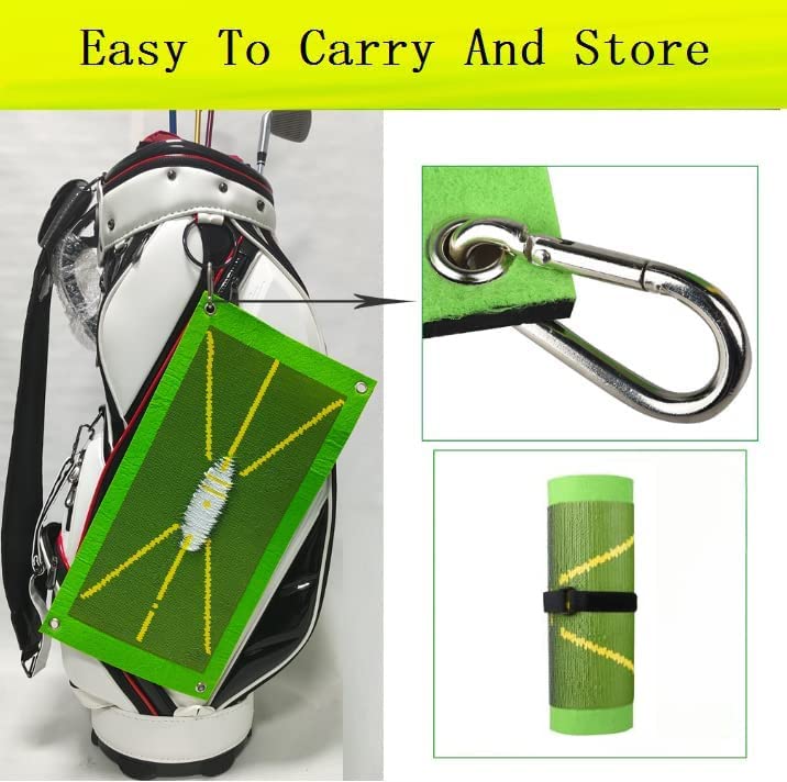 Golf Training Mat for Swing Detection Batting - Practice Golf Swing Path Mat Indoor Outdoor - Golf Swing Training Detection Mat - Golf Swing Impact Mat - Golf Swing Detection Hitting Mat