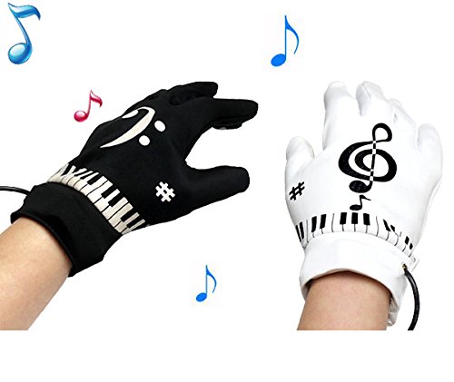 Electric Piano Gloves - Let's Play Piano On Desk - Playable Interactive Piano Music Gloves