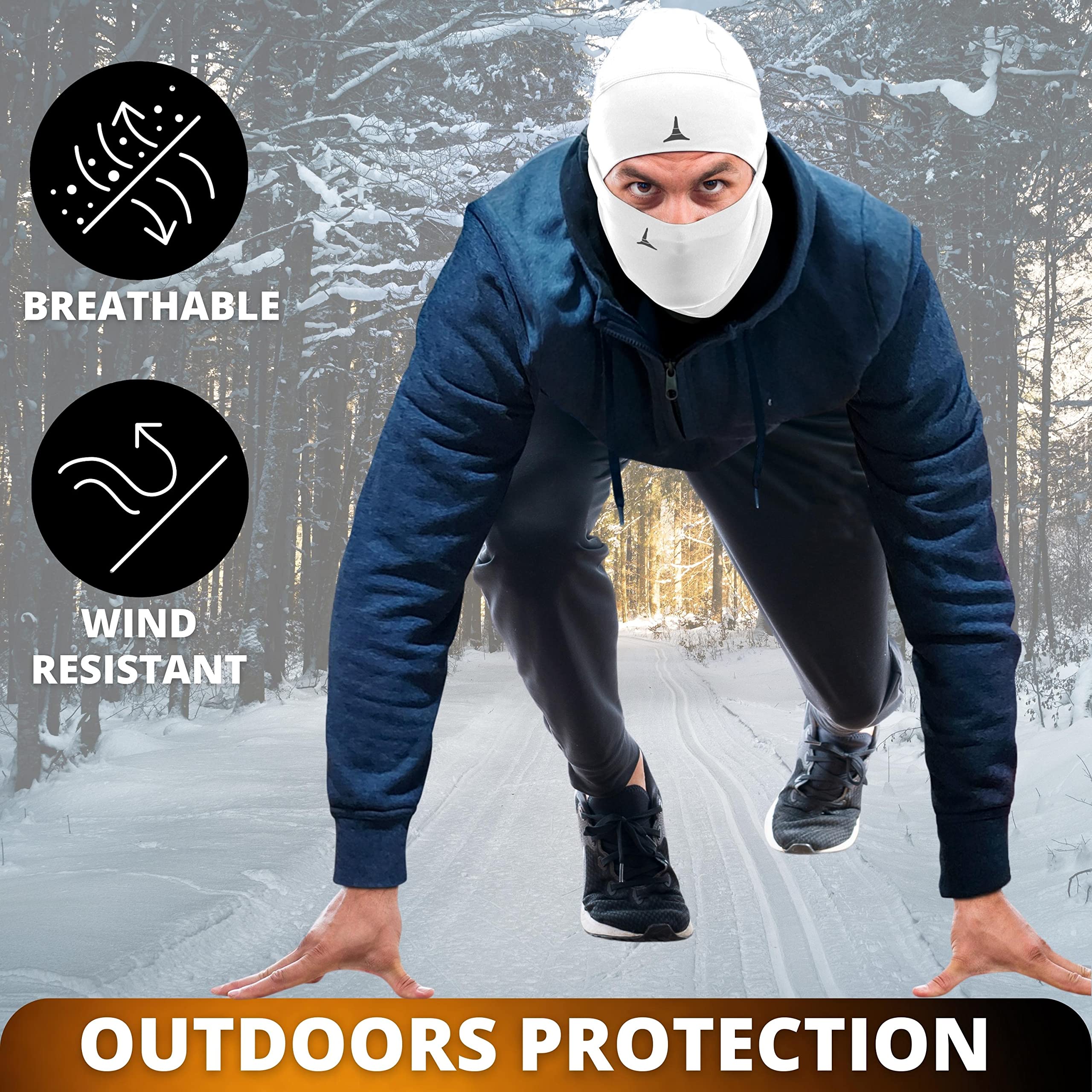 French Fitness Revolution Face Mask Reusable β Balaclava Neck Gaiter β Face Cover for Dust