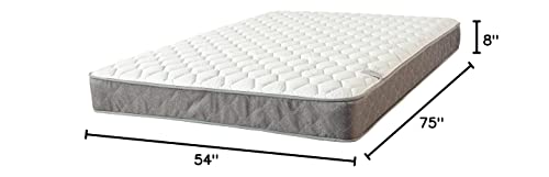 Nutan, 8-Inch Gentle Firm Supportive Yet Remarkebly Comfortable Innerspring Mattress, Full