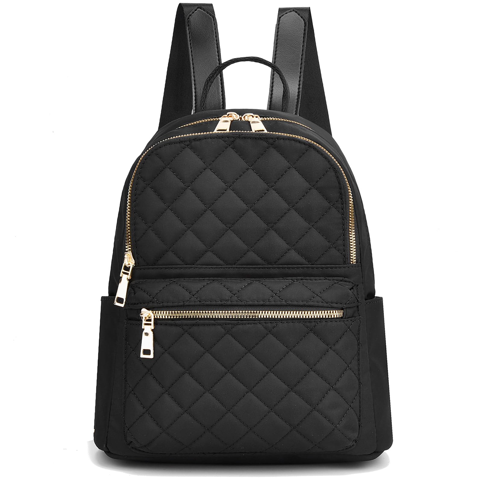 IHAYNER Backpack Purse for Women Nylon Casual Backpacks Quilted Pattern Small Daypack Shoulder Bags