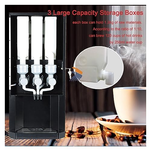 ECORTE Coffee Vending Machine Commercial Coffee Maker Instant Coffee Machine Full-automatic Cold Hot Beverage Dispenser (Color : Common Style 110V)