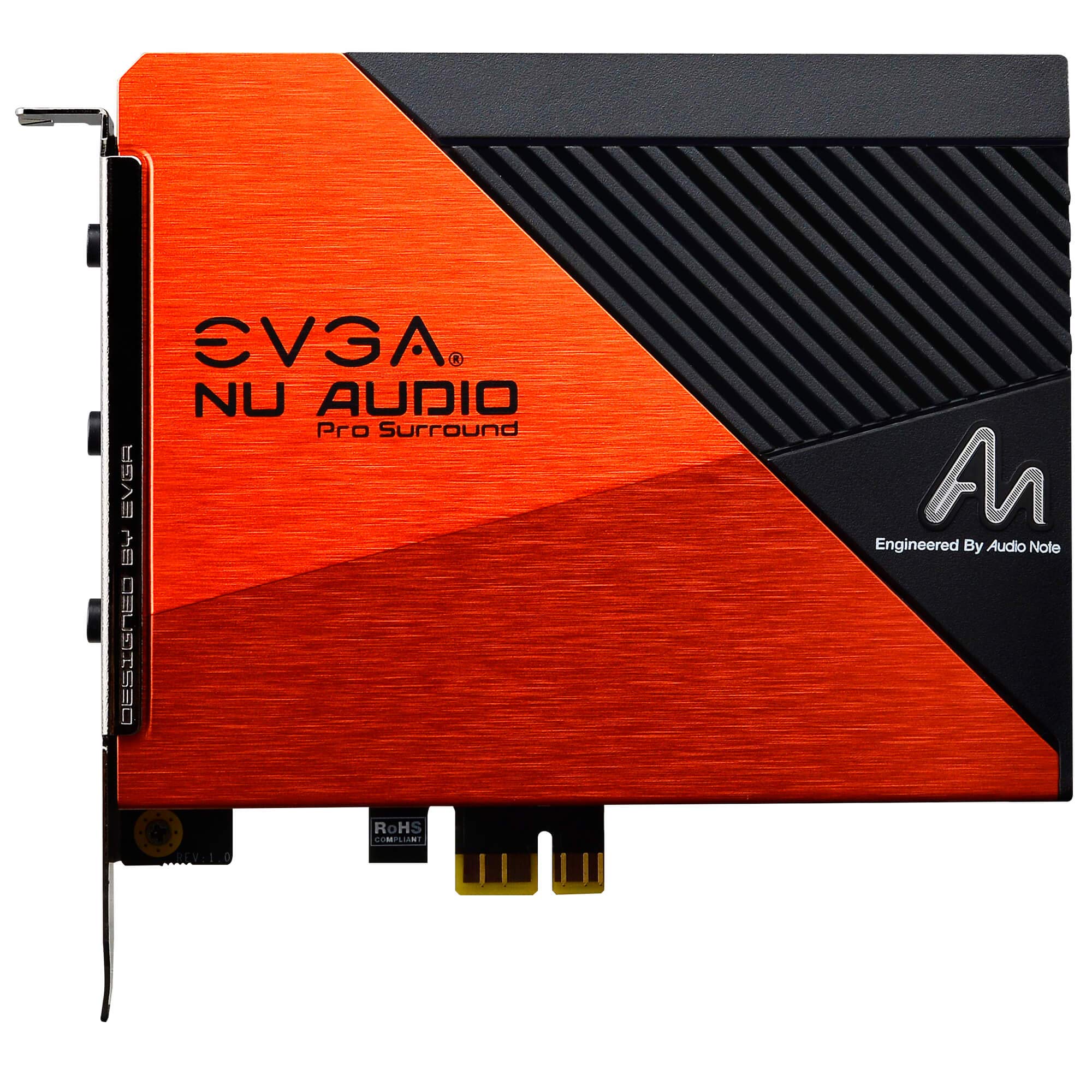 EVGA NU Audio Pro Surround (Add-On for NU Audio Pro, 7.1 Surround, Lifelike Audio, PCIe, Backplate, Designed with Audio Note, Requires NU Audio Pro), 712-P1-AN10-KR