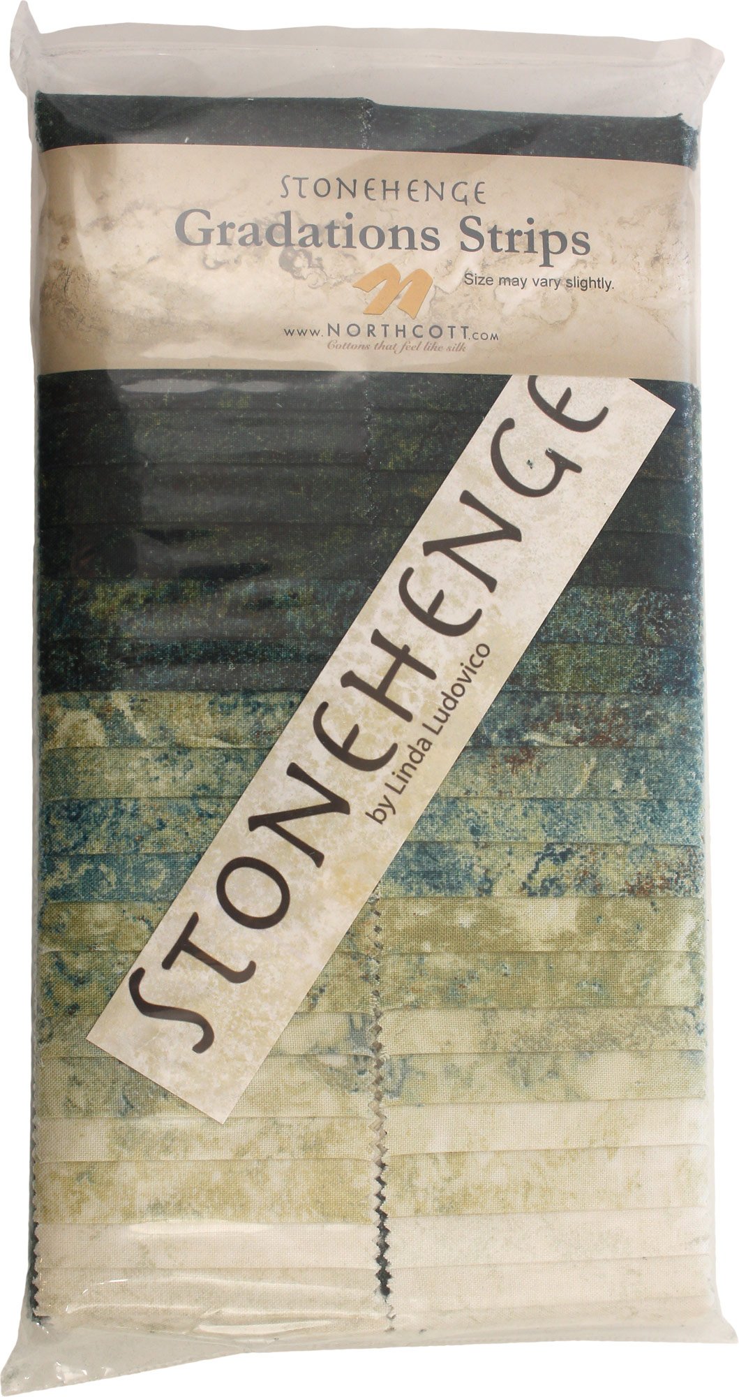 Stonehenge Gradations Robin's Egg Stone Strips 40 2.5-inch Strips Jelly Roll Northcott