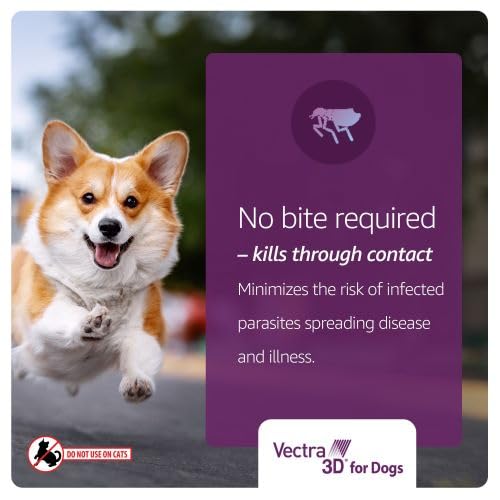 VECTRA 3D for Dogs Flea, Tick & Mosquito Treatment & Prevention for Extra Small Dogs (5-10 lbs), 6 Month Supply