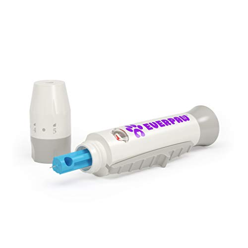 EverPaw Lancing Device Starter Kit + 30 Lancets for Diabetes Testing | Adjustable Lancing Device for Dogs and Cats| 30 Blood Glucose Lancets (10) 23g, (10) 26g and (10) 28g Lancets for Pets