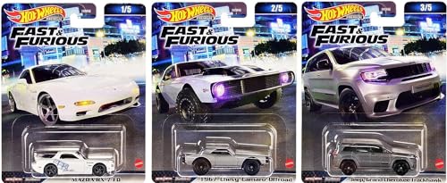 Hot Wheels 2023 Fast & Furious Premium Diecast Car Complete Set of 5 Vehicles from HNW46-956A Release
