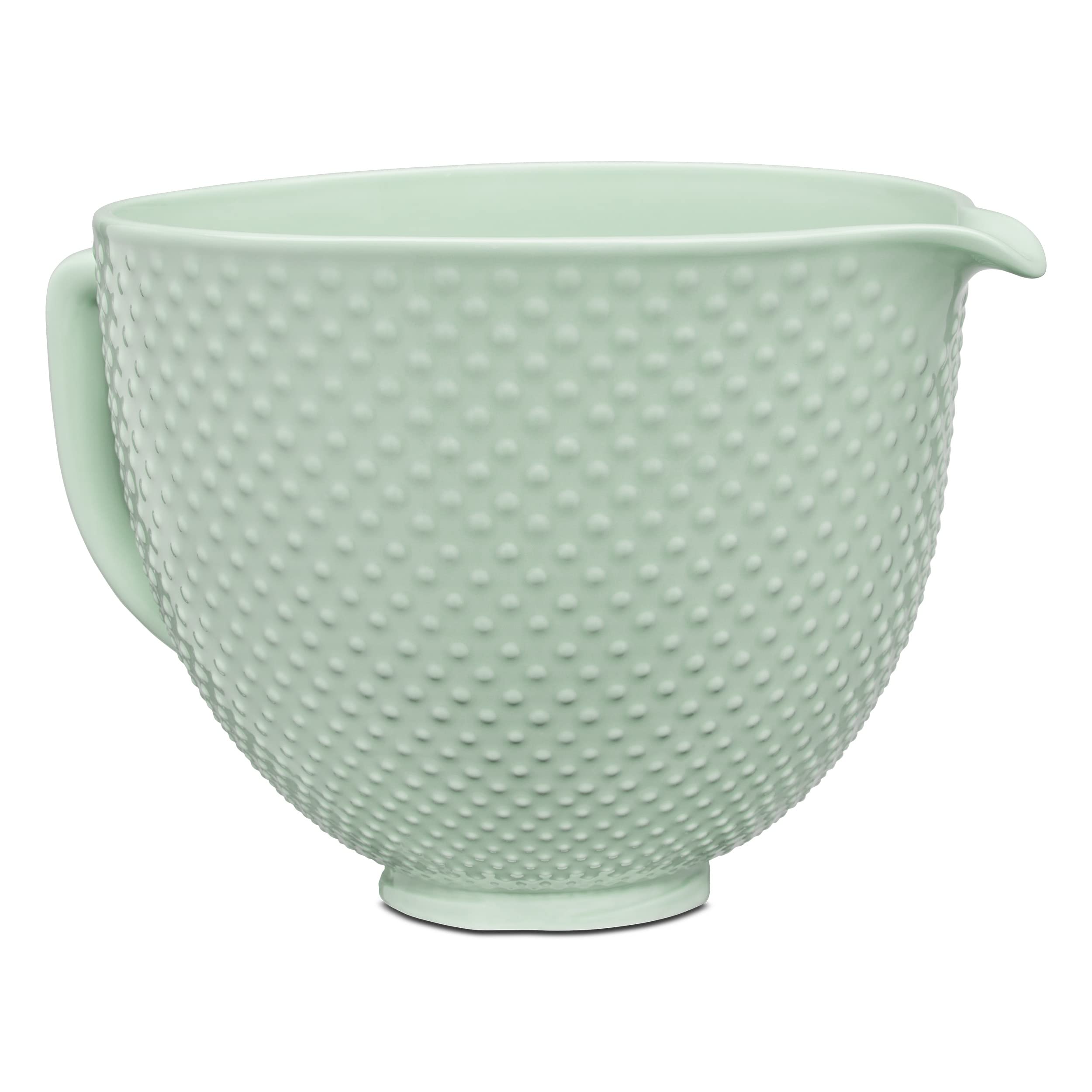 KitchenAid 5 Quart Ceramic Bowl for all 4.5-5 Quart Tilt-Head Stand Mixers KSM2CB5TDD, Dew Drop