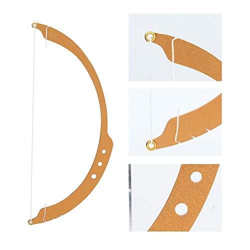Eyebrow Mapper with Strings, String/symetric brow drawing marking ruler, Microblading Line Marker Ruler Eyebrow Tattoo Measuring Tool With 10pcs Thread Lines for Eyebrow Mapper(Gold)