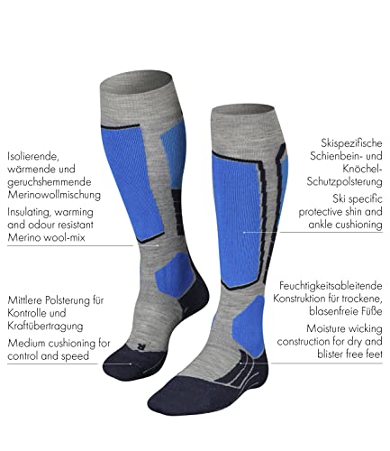 FALKE Women's Cotton Touch Tights, Opaque Cotton Blend, Casual and Dress Stockings, Black Blue Grey, 1 Pair