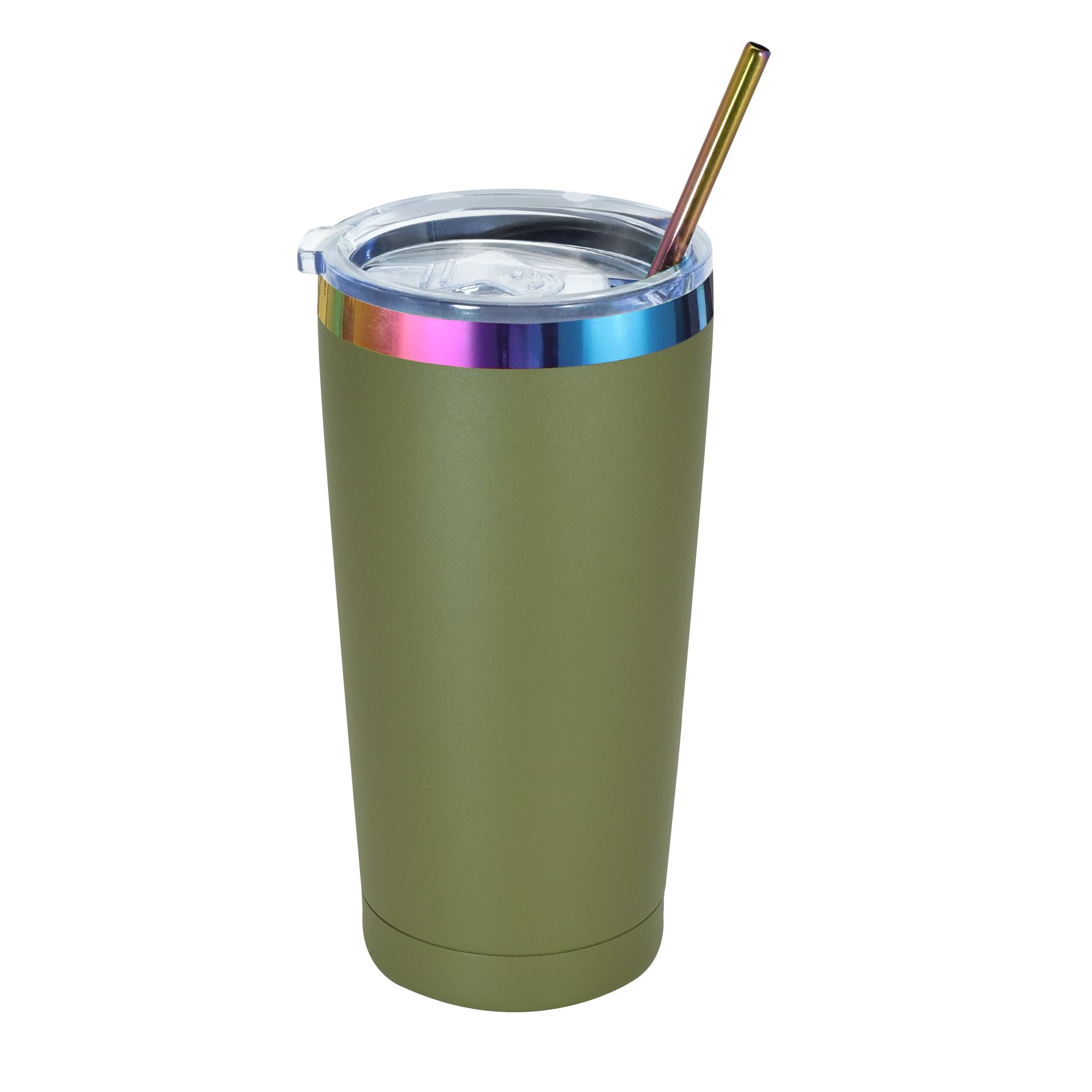 Icesip 20oz Tumbler with Lid And Straw,Stainless Steel Vacuum Insulated Mug,Double Wall Vacuum Insulated Coffee Cups for Cold & Hot Drinks,Insulation Travel Tumblers Cups