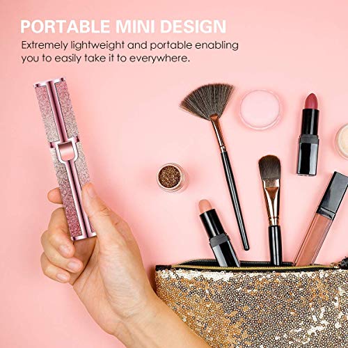 Eyebrow Trimmer Shaver for Ladies, Eyebrow Hair Removal Razor with Light,2 in 1 Rechargeable Facial Hair Remover with Replaceable Heads
