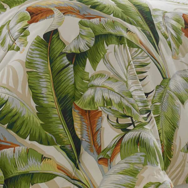 Tommy Bahama - King Duvet Cover Set, Cotton Sateen Bedding with Matching Shams & Button Closure, All Season Home Decor (Palmiers Green, King)