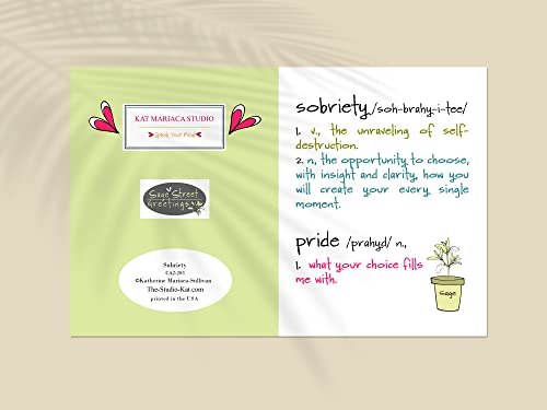 Recovery Cards - Sobriety Greeting Card - Sober Anniversary Cards - Motivation Cards for AA Recovery - Sober Cards - Alcoholic Recovery - Card and Envelope Set - Blank inside
