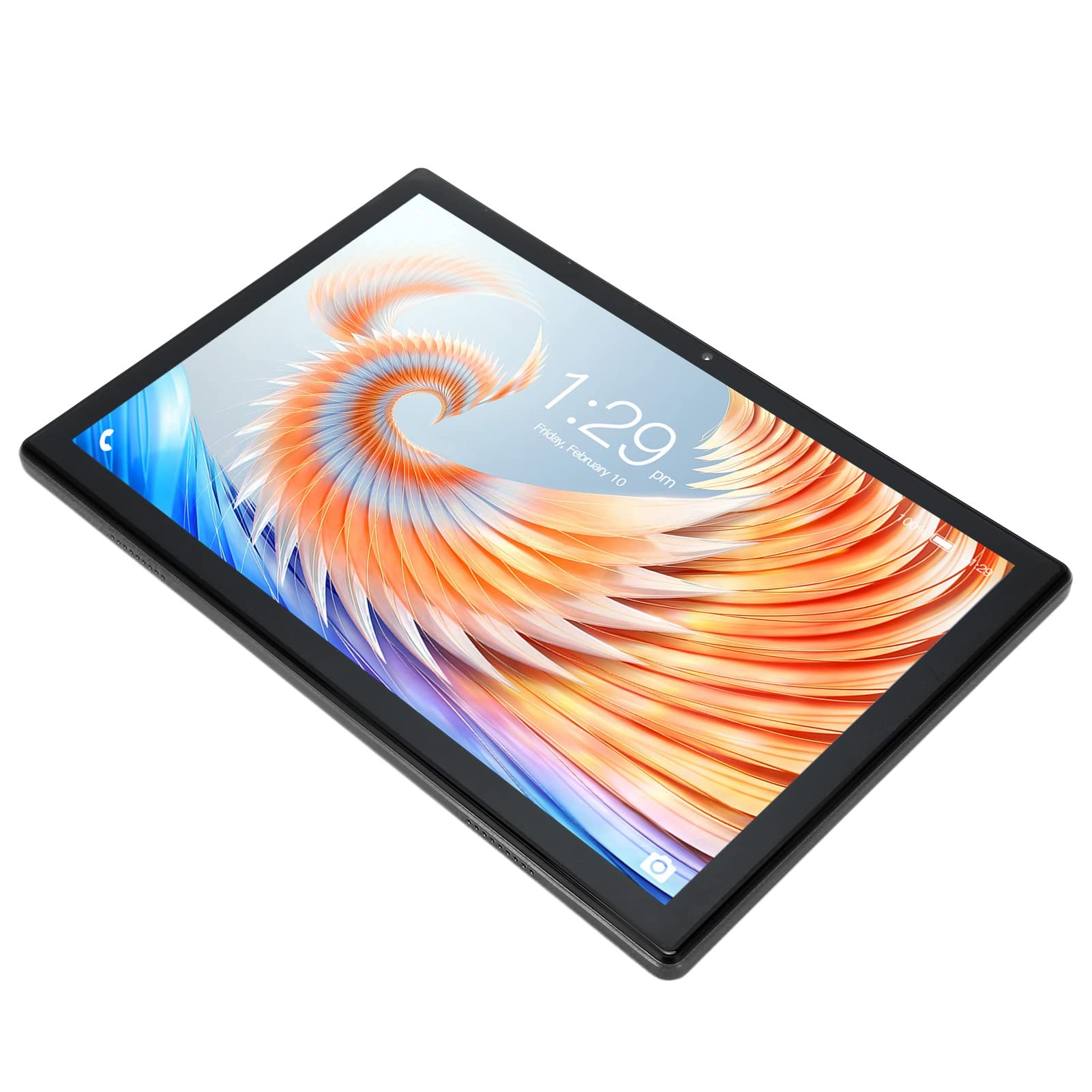 fannay Tablet PC, 8MP Front 16MP Rear Black Support Fast Charging 2.4G 5G WiFi Octa Core Processor 100-240V 10.1 Inch Learning Tablet for Android 12 (US Plug)