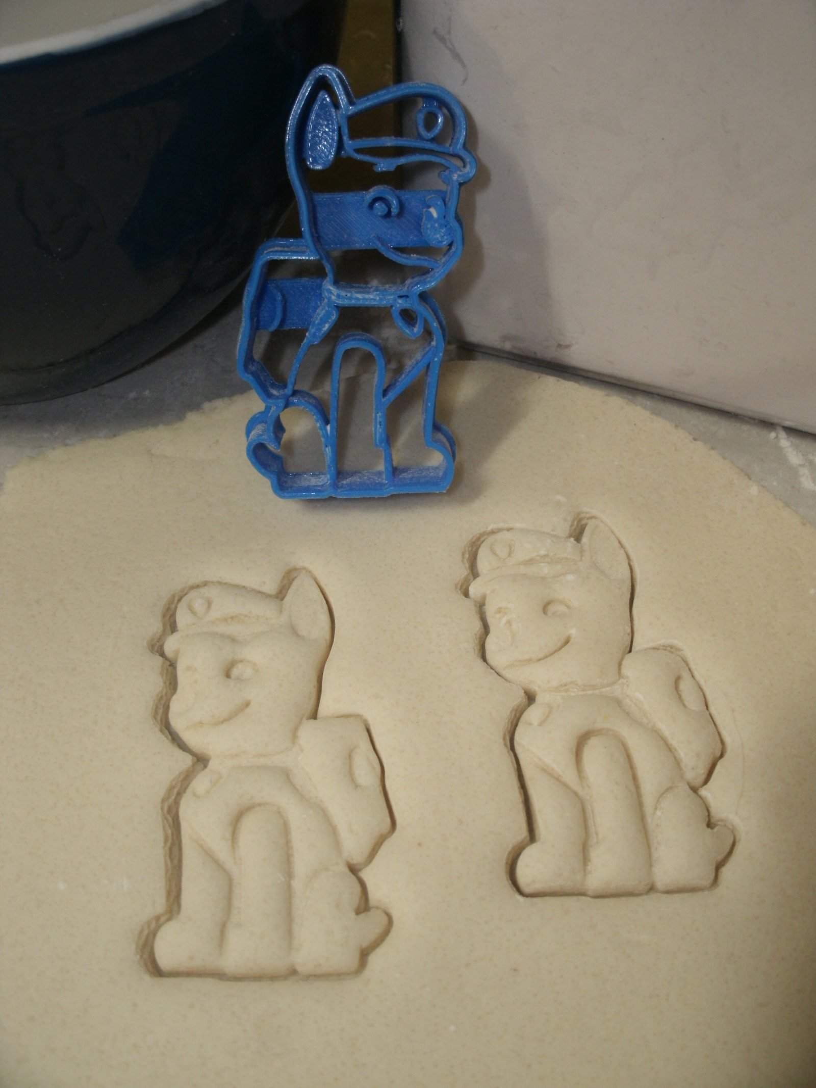INSPIRED BY CHASE PAW PATROL THEMED KIDS TV SHOW COOKIE CUTTER MADE IN USA PR786