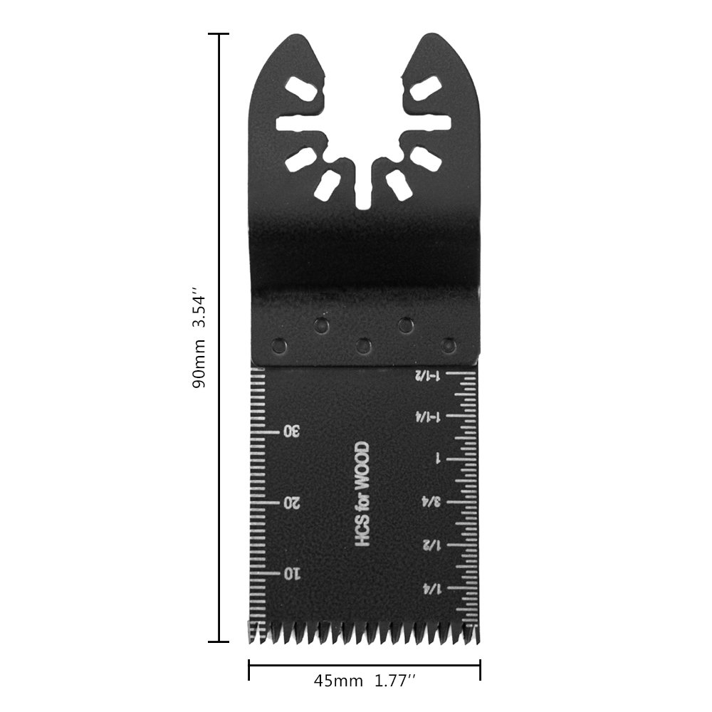 Fannybuy 50 Pack Wood /Metal Universal Quick Release Oscillating Tool Blades Multitool Saw Blade for Fein Multimaster Porter Rockwell Cable Black Decker Bosch Craftsman Dewalt (50 Pack Mixed Ⅱ)