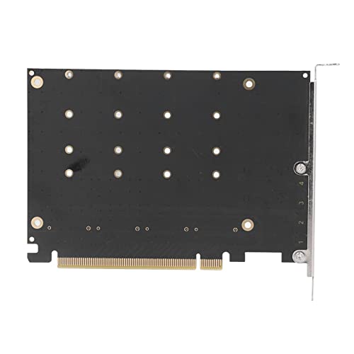 M.2 NVME SSD to PCIE X16 Adapter, PCIE X16 4x32Gbps Expansion Card, Stable Operation, Sturdy DC Power Chip with Nuts for Computer
