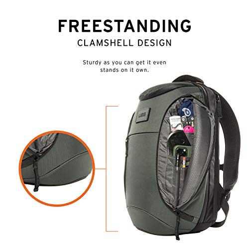 URBAN ARMOR GEAR UAG 18-Liter Backpack Lightweight Tough Weather Resistant Laptop Backpack, fits up to 13-inch, Standard Issue Grey