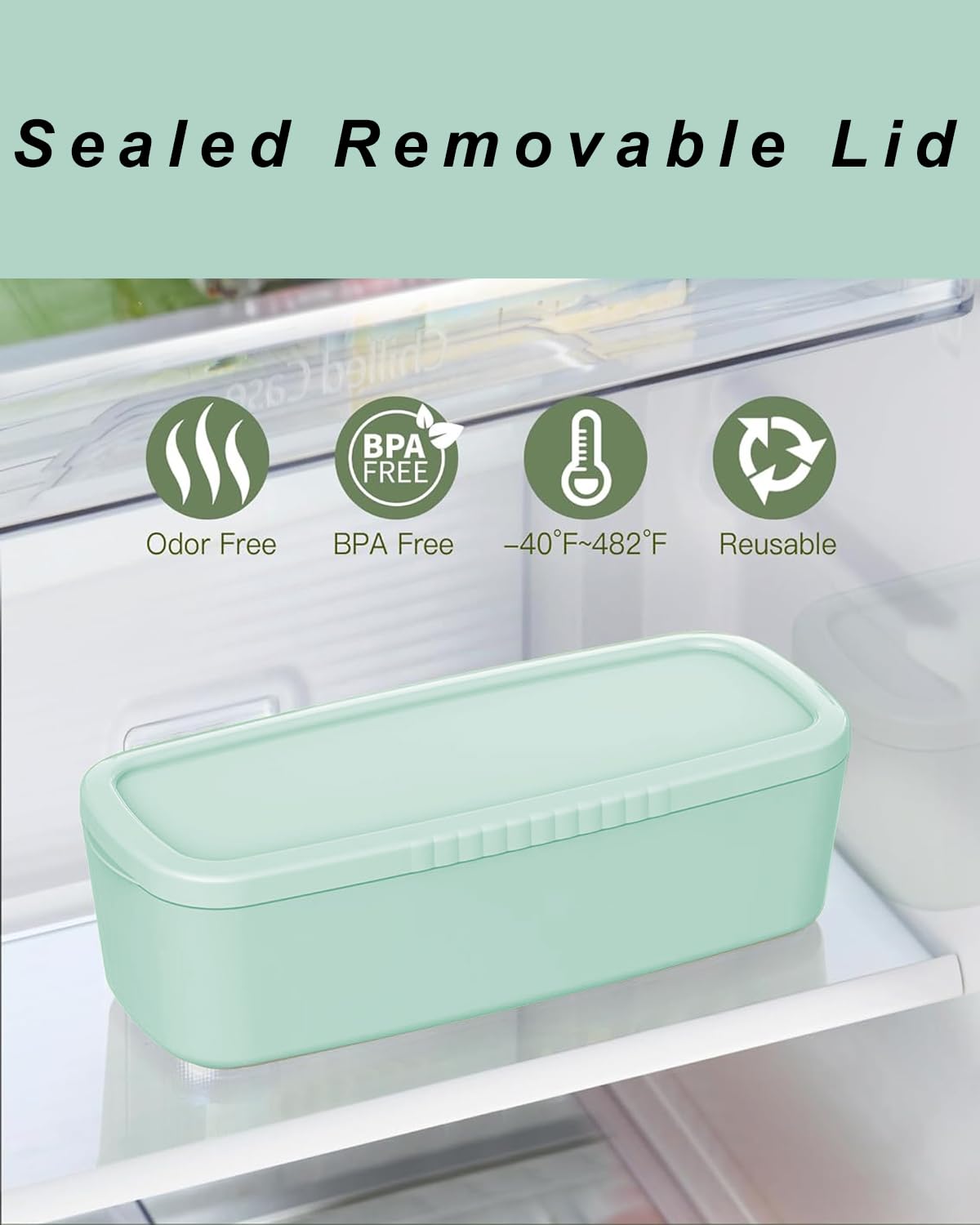Ice Mold for Stanley Tumbler Cup, 3 PCS Silicone Hollow Cylinder Ice Cube Tray with Lid for 30OZ-40OZ Straw Tumbler, Large Ice Cube Mold for Freezer, Ice Maker for Whiskey, Cocktail, Coffee (Green)