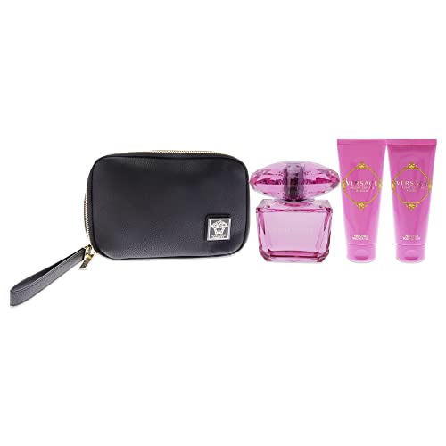 Versace Bright Crystal Absolu Women 3oz EDP Spray, 3.4oz Shower Gel, 3.4oz Body Lotion, Bag 4 Pc Gift Set