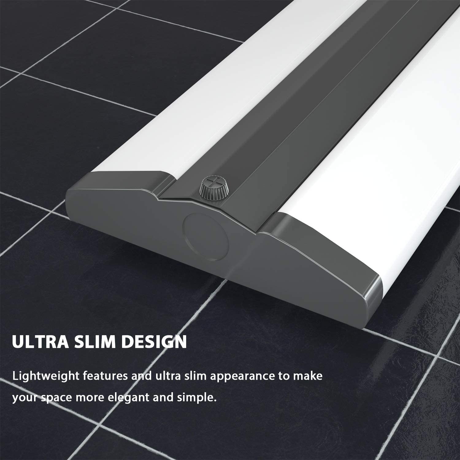 TychoLite 110W 8FT LED Wraparound Light Fixture Ultra Slim LED Shop Lights for Garage, No Glare, 12600 Lumens, 5000K Daylight, 8 Foot Flush Mount Office Ceiling Wrap Light for Workshop, 4 Pack