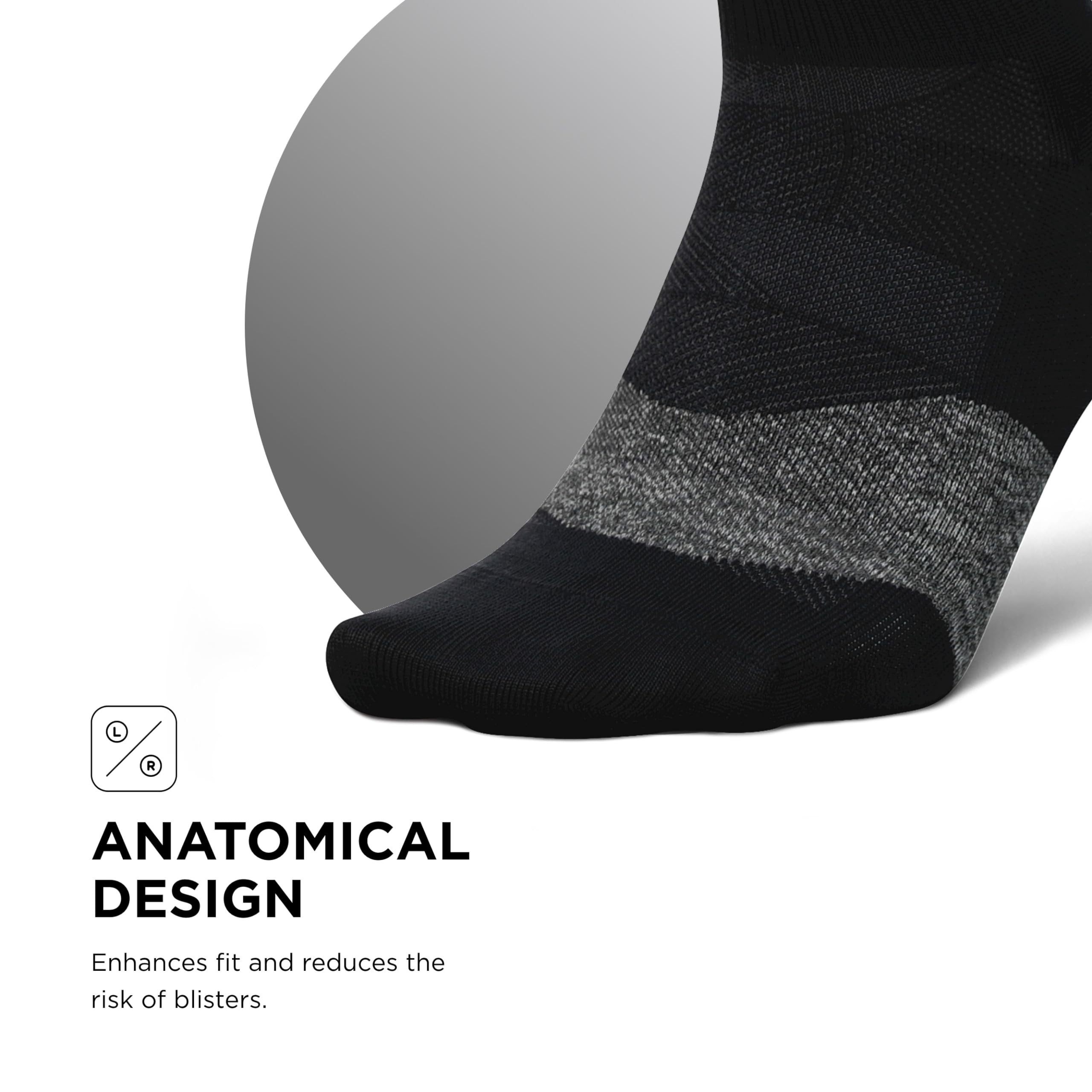 Feetures Elite Light Cushion Quarter Solid - Sport Sock with Targeted Compression - White, XL (1 Pair)