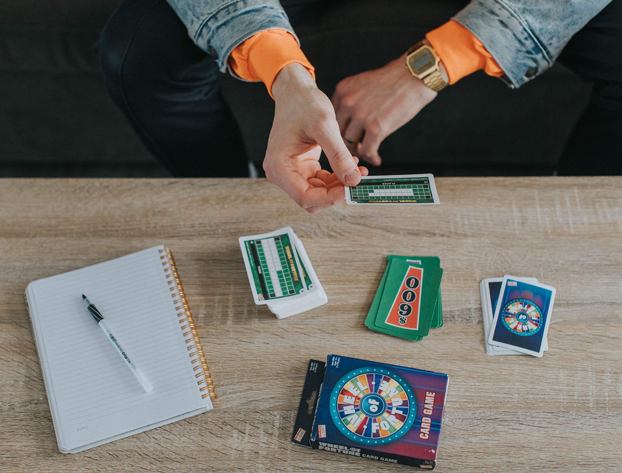Endless Games Wheel of Fortune Card Game - Faced Paced Competition - Travel Sized Party Game