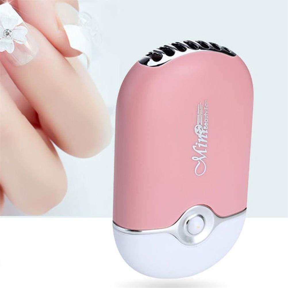 Feugole Eyelash Fan for Extension, Mini USB Lash Dryer Fan for Eyelash Extend Rechargeable Electric Handheld Fan