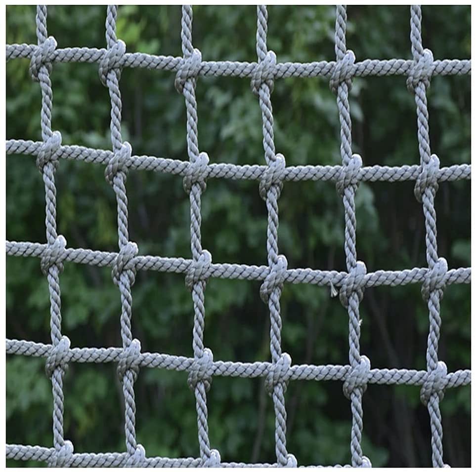 OUYOXI Safety Netting Stairs Balcony Rope Nets, Playground Entertainment Safety Net Outdoor Training Shatter-Resistant Net, Detachable Nylon Net Dia 8mm Mesh 8cm (Size:1 * 1m/3.3 * 3.3ft)