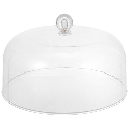 Yardwe Glass Bell Dome Glass cake display food glass dome transparent cake dome cake dome cover cover Cake Dome- Cake Dome Lid