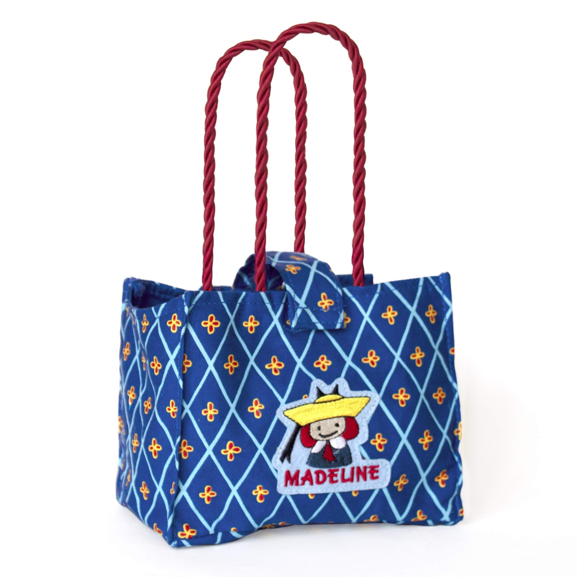 YOTTOY Madeline Collection | Genevieve the Dog Soft Stuffed Animal Plush Toy in Madeline Tote Bag