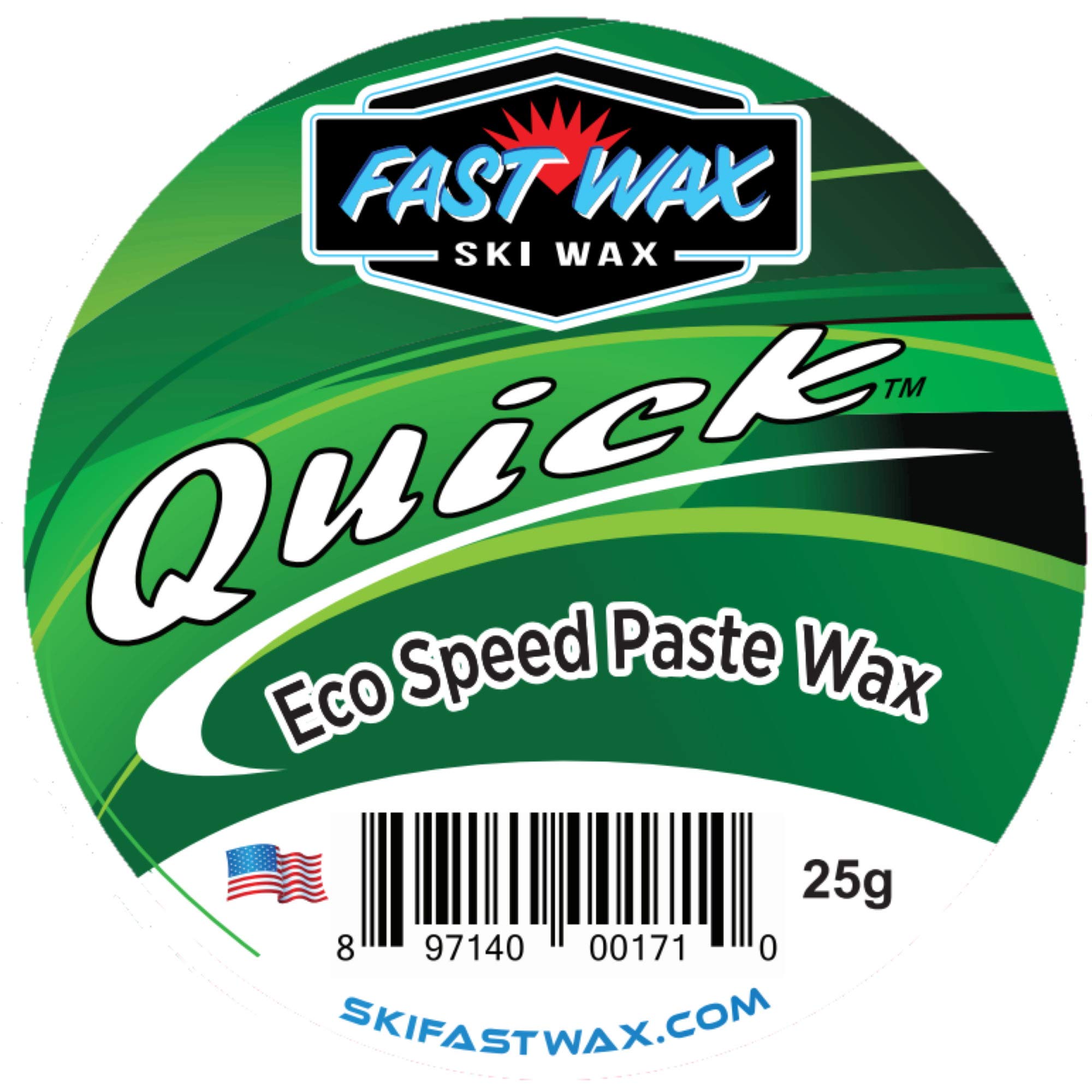 Fast Wax - Quick Eco Paste Wax - All Natural & Eco Friendly Wax Paste for Ski and Snowboard Waxing - Made in America