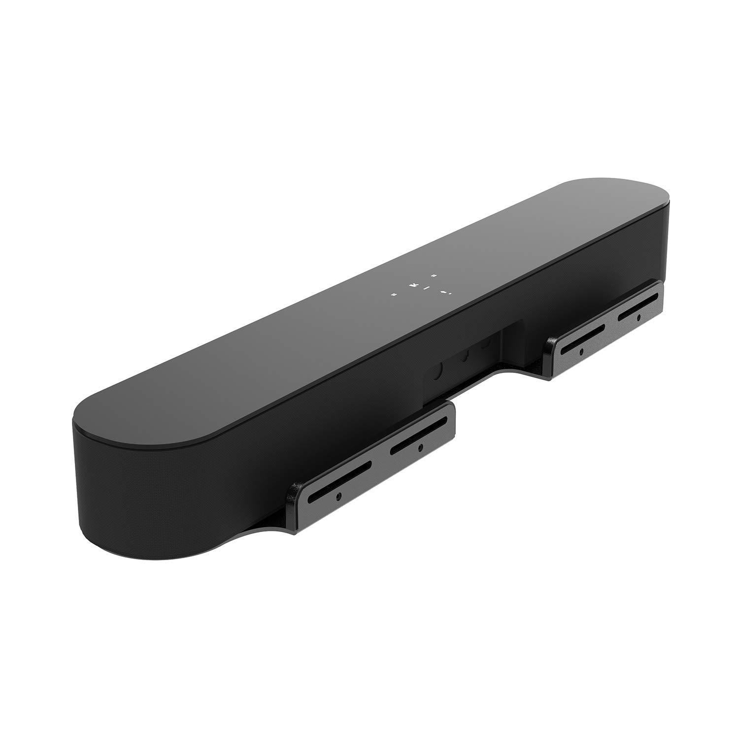 Eximus Speaker Wall Mount Bracket Under TV Shelf Compatible with Sonos Beam Soundbar - Matte Black Finish (Mounting Hardware Included)
