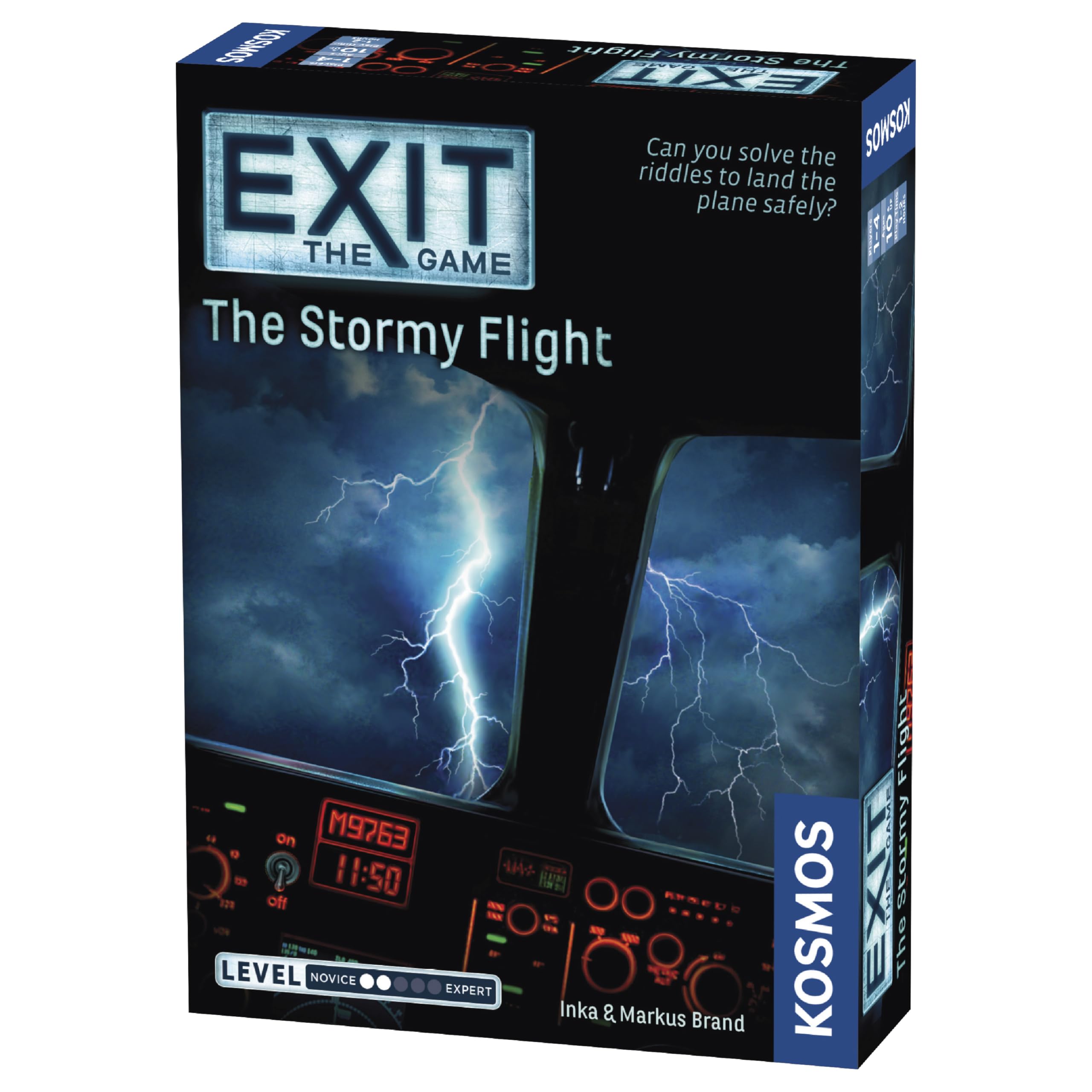 EXIT: The Stormy Flight | Escape Room Game in a Box| EXIT: The Game ā A Kosmos Game | Family ā Friendly, Card-Based at-Home Escape Room Experience for 1 to 4 Players, Ages 12+
