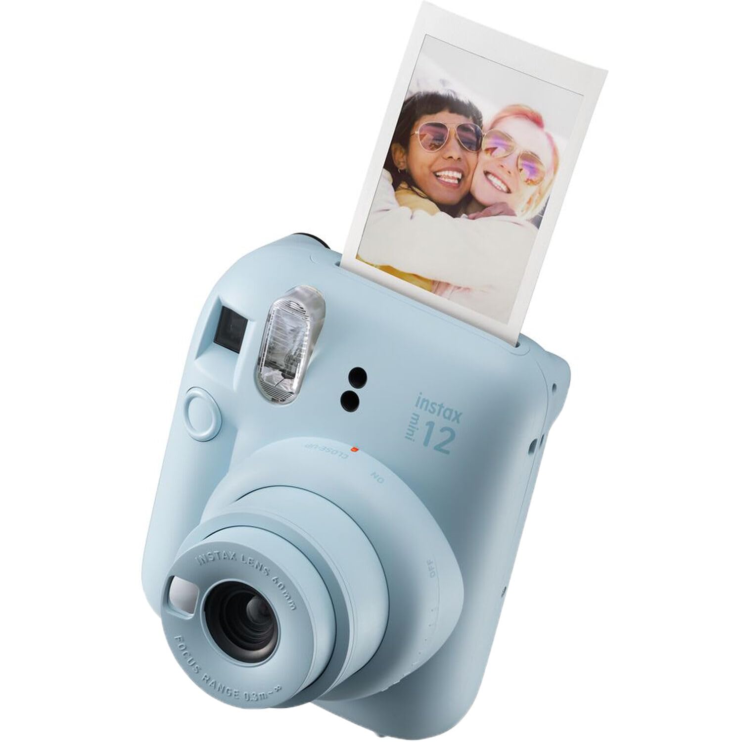 Fujifilm Instax Mini 12 Instant Camera Pastel Blue + Minimate Custom Case + Fuji Instax Film 20 Sheets Twin Pack