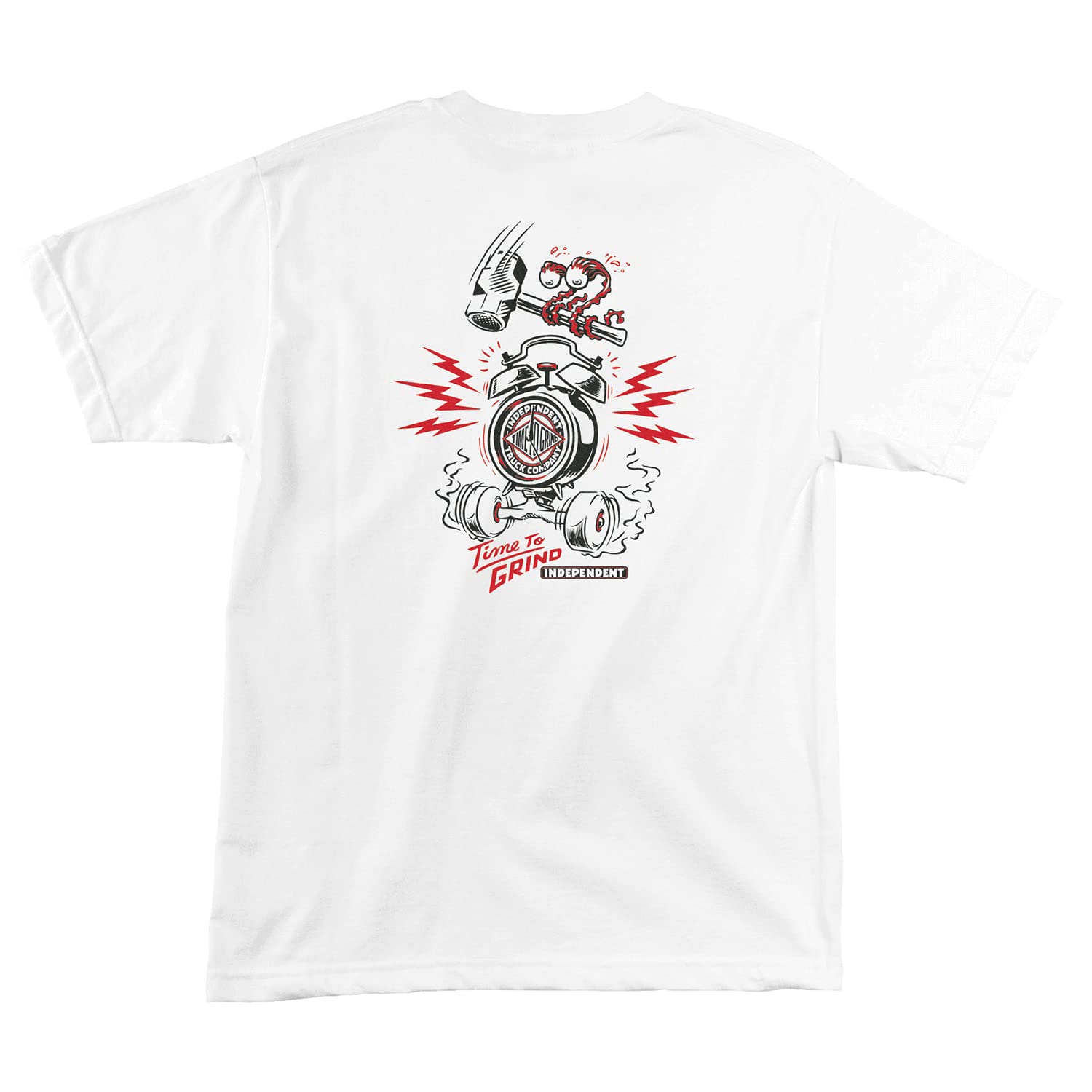 INDEPENDENT Trucks Shirt Time to Grind Smash White Size M