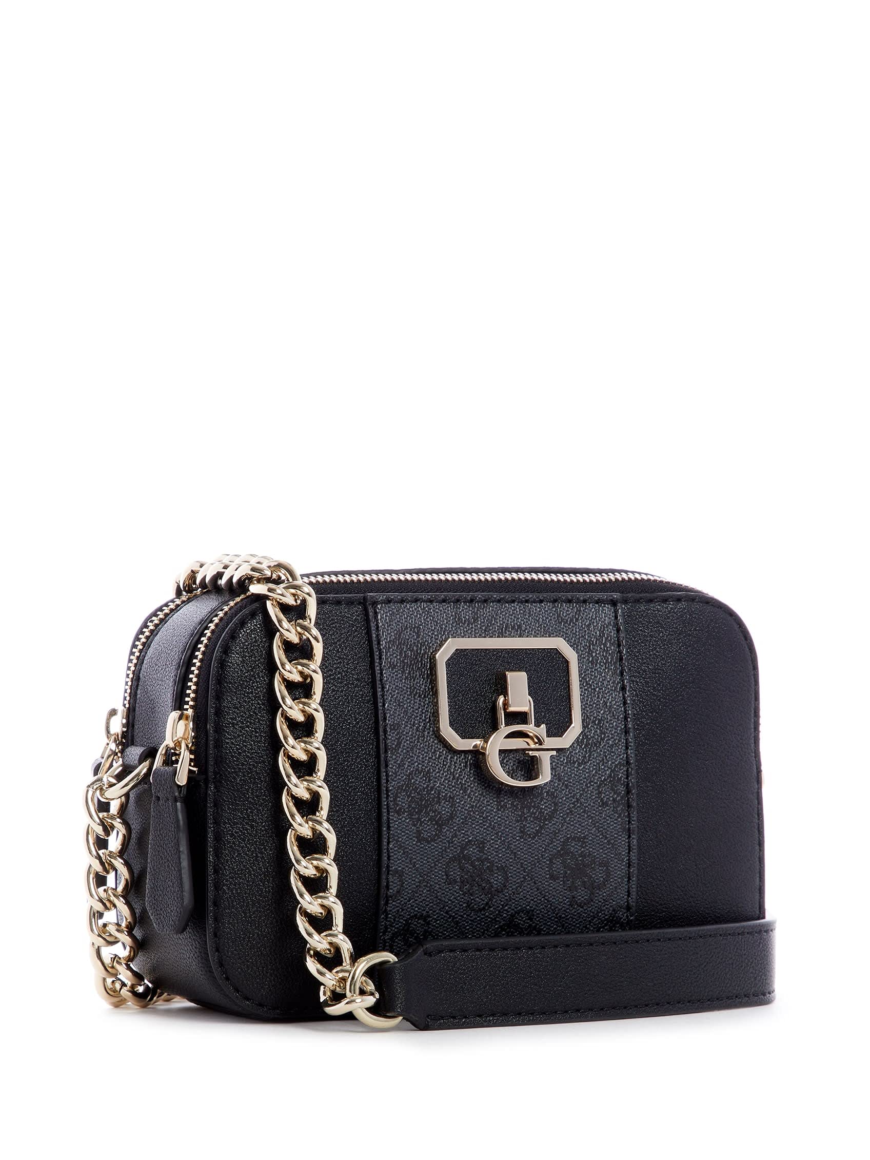 GUESS womens Noelle Crossbody Camera, Coal, One size US