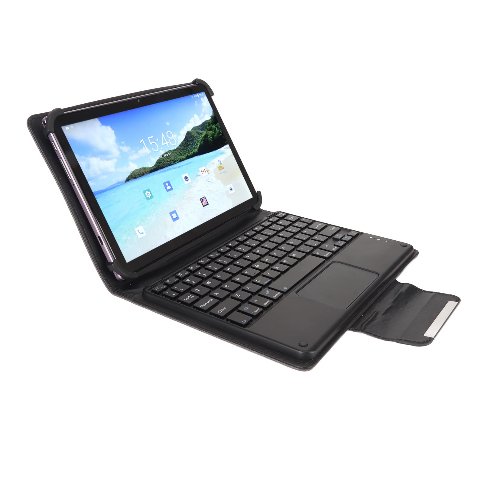 GLOGLOW Tablet, Tablet 10. 1 Inch 100-240V 8GB 256GB 2.4G 5G WiFi 2 in 1 for Android 12 for Learning (US Plug)