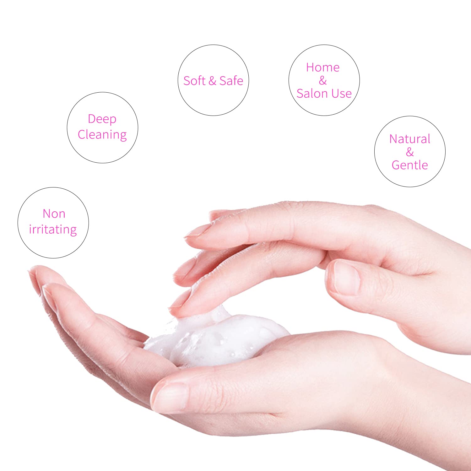 Veyelash Lash Shampoo 50 ML/1.69 FlOz Eyelash Shampoo for Lash Extensions Lash Cleaner Free Oil and Sulfate with a Brush Eyelash Wash
