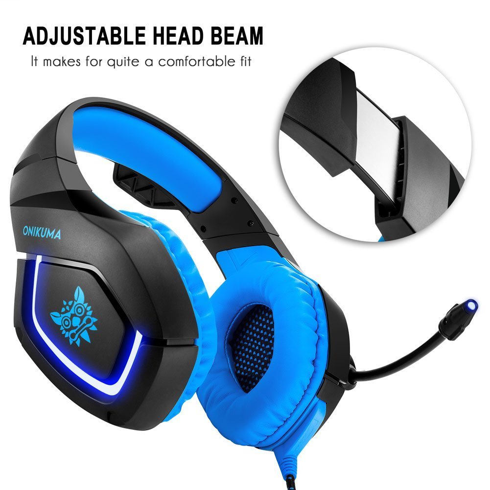 ENVEL Gaming Headset with Mic for PS4,PC,Xbox One, Laptop Noise Isolation Headphone Soft Comfy EarPads with Volume Control Omnidirectional Microphone for Gamer