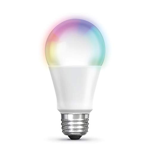 Feit Electric OM60/RGBW/HK 60W Equivalent Tunable Changing A19 Smart, Works with Apple HomeKit and Siri Voice Control, No Hub Required LED Light Bulb, 4.4" H x 2.4" D, Multi-Color RGBW