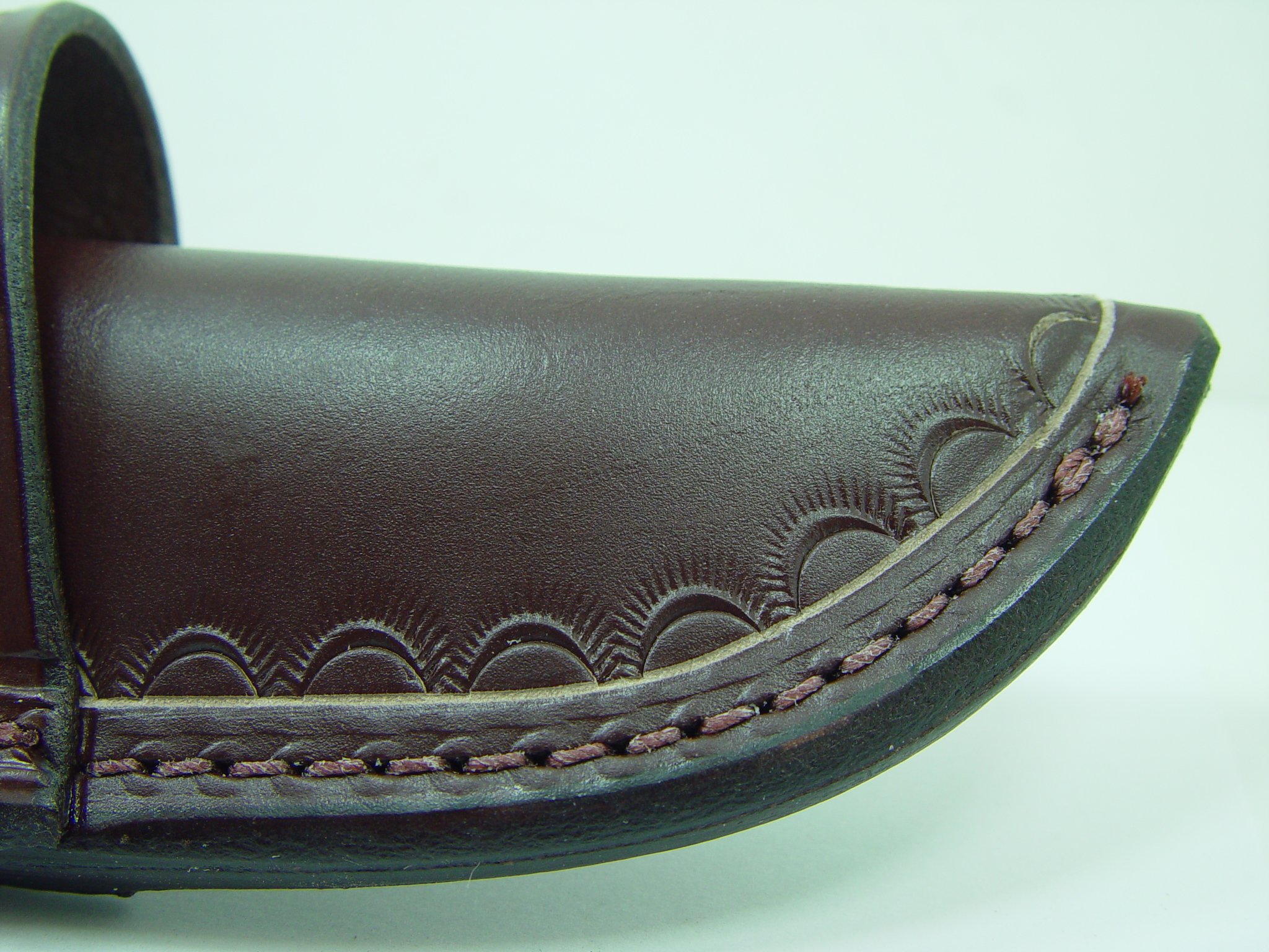 Leather Sheath for Rat 3 or Esse 3 Horizontal CrossDraw Made of 9 oz Leather. The Sheath is Dark Brown and can be Worn on The Left or Right Hand Side. Sheath Only.